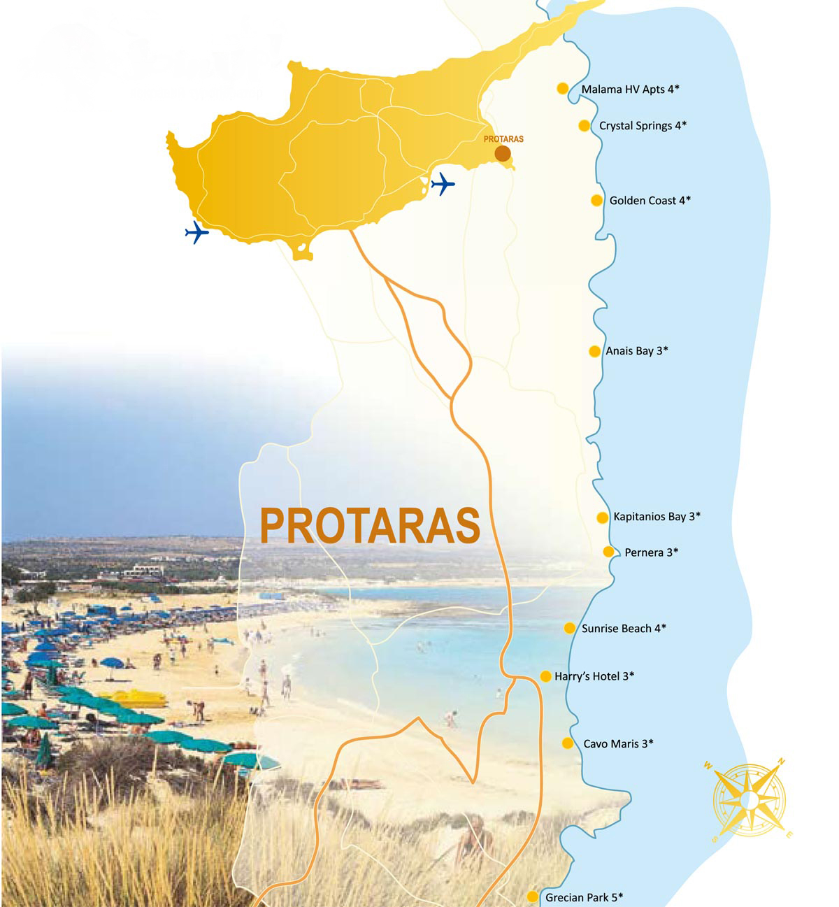 Туры на отдых в Протарас, Кипр из Киева, цены. Купить горящие путевки ...